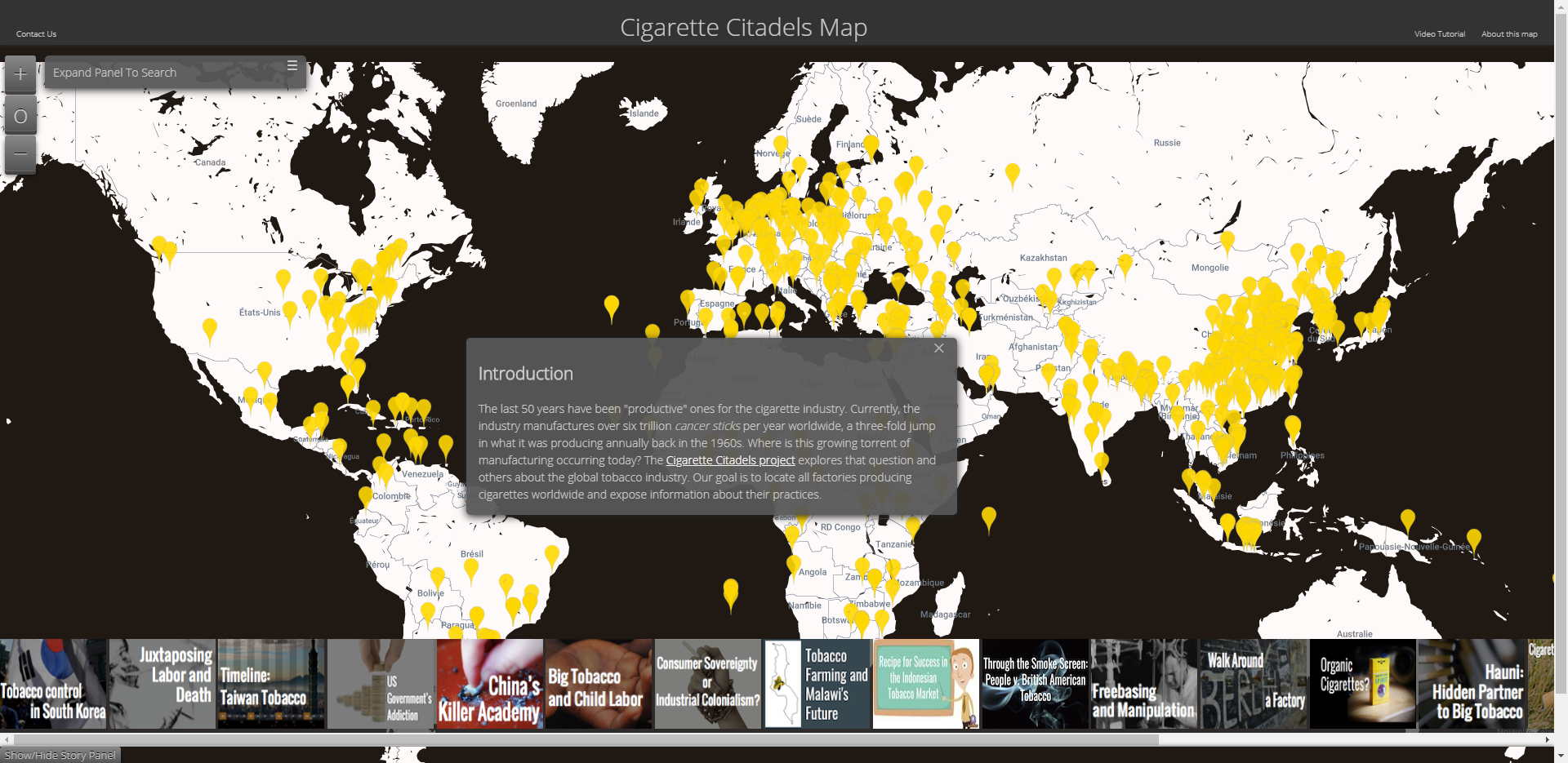 Cigarette Citadels Map — Historiamatica
